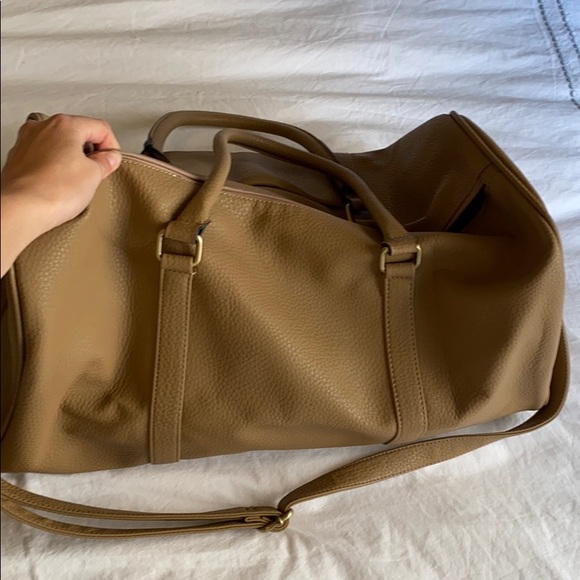 Bags | Camel Colored Duffel Bag | Poshmark